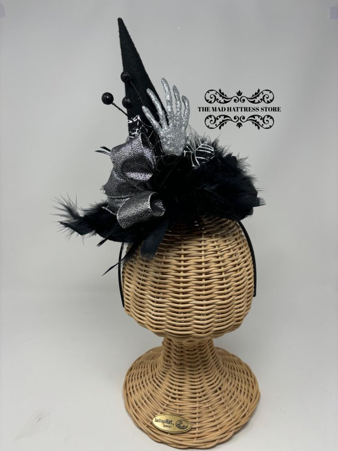 Fancy Witch Hat - Fascinator/headband/headpiece/wicked/chandelle ...