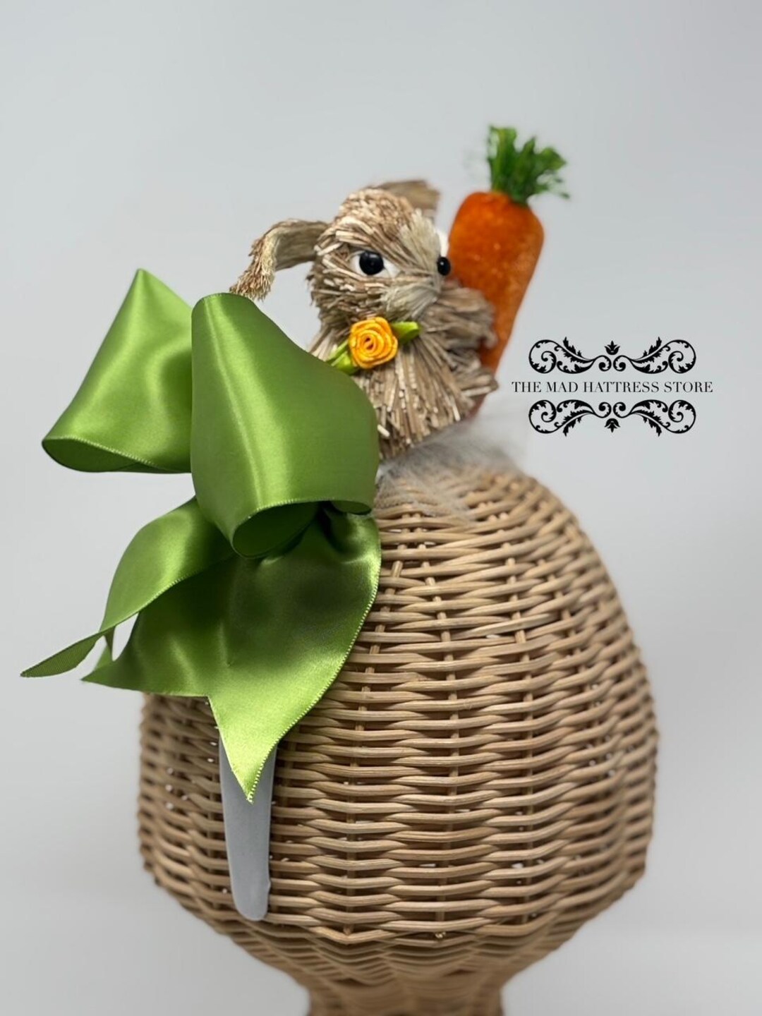 Easter Fascinator/floral Headpiece/spring Headband/bunny Headband/tea ...