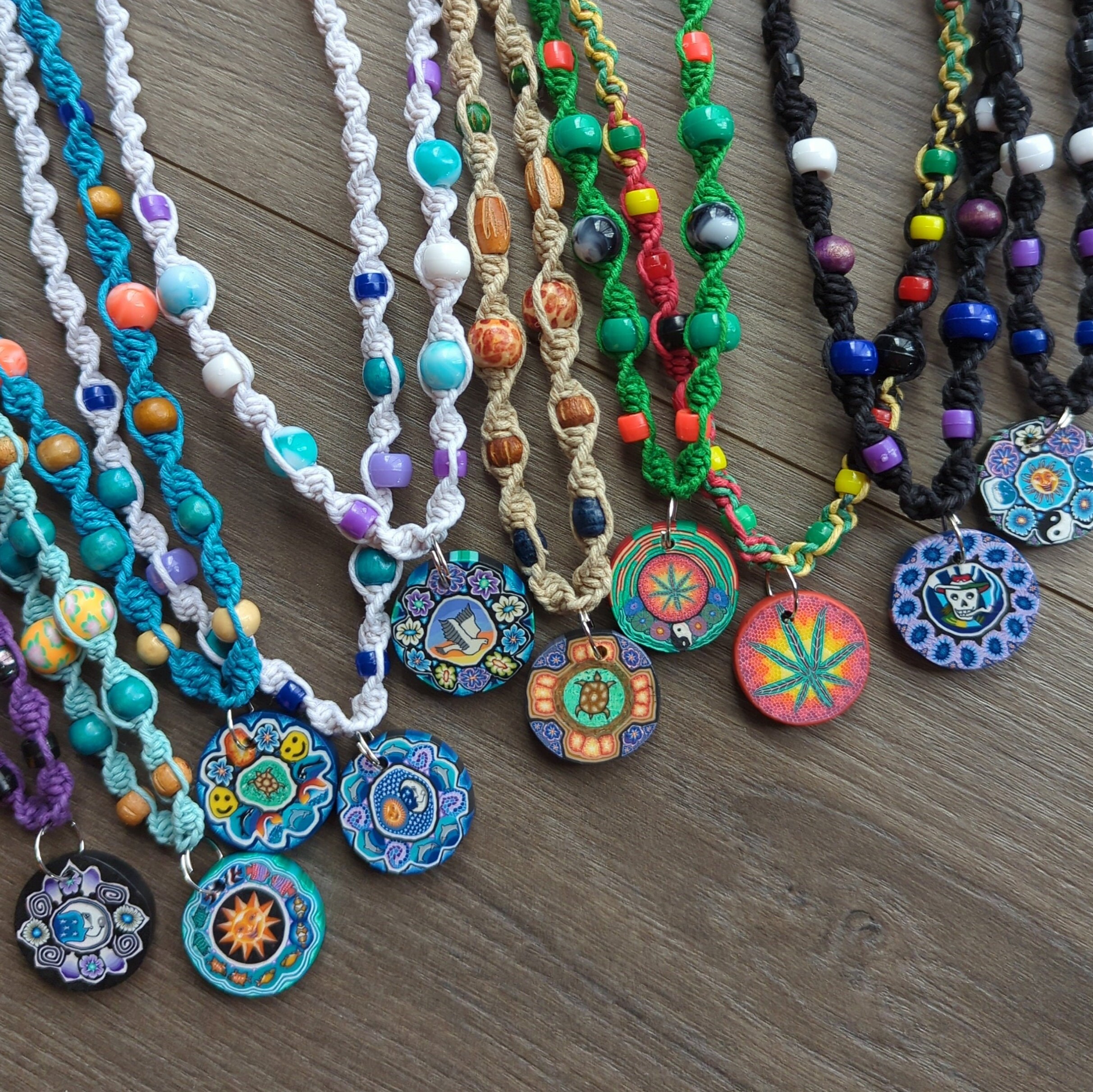 Fimo Hemp Necklaces