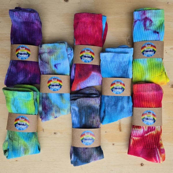 Tie Dye Socks - Etsy