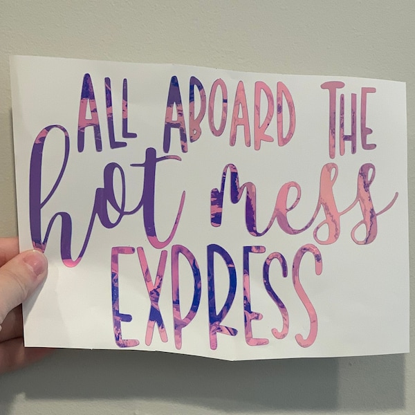 Hot Mess Express Car Stickers - Etsy