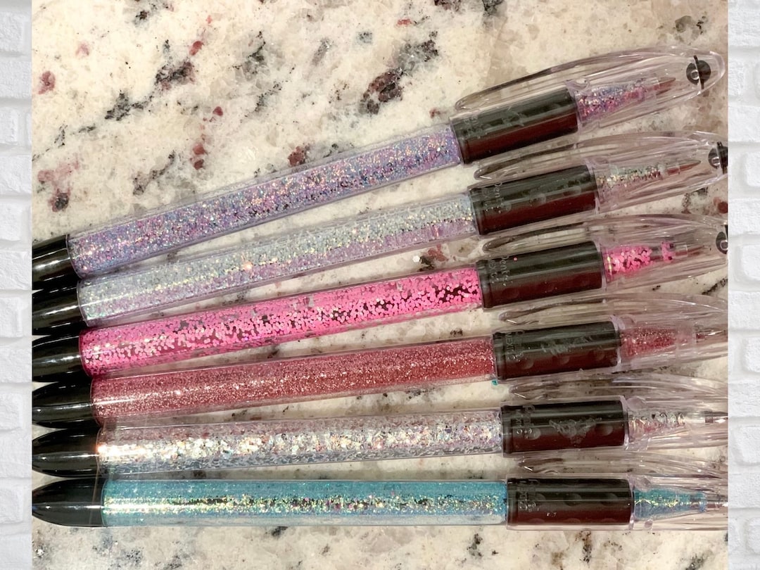 Glitter Pen Pentel RSVP 0.7 Fine Ballpoint Pens Custom Glitter Gift ...