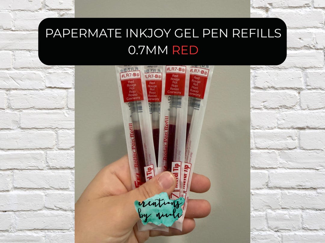 Refill Ink Compatible With Papermate Inkjoy 0.7 Gel Pens - RED - Etsy