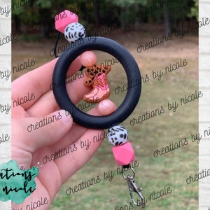 Car Charm Freshie Hanger Holder Clip Car Mirror Decoration Cowboy Boot ...