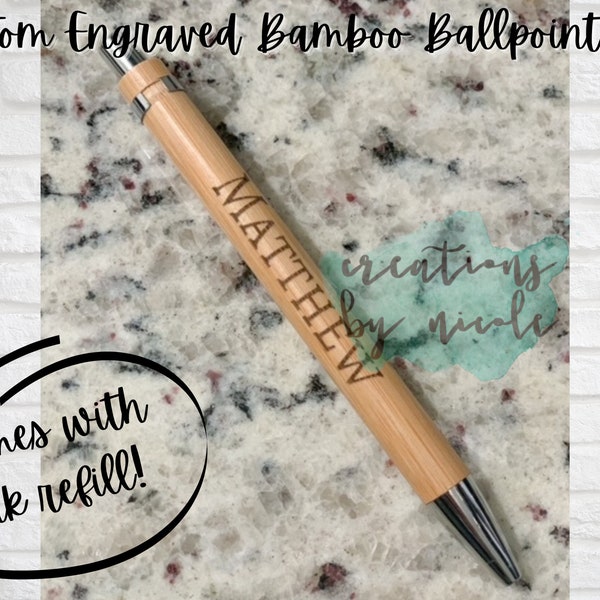 Engraved Bamboo - Etsy