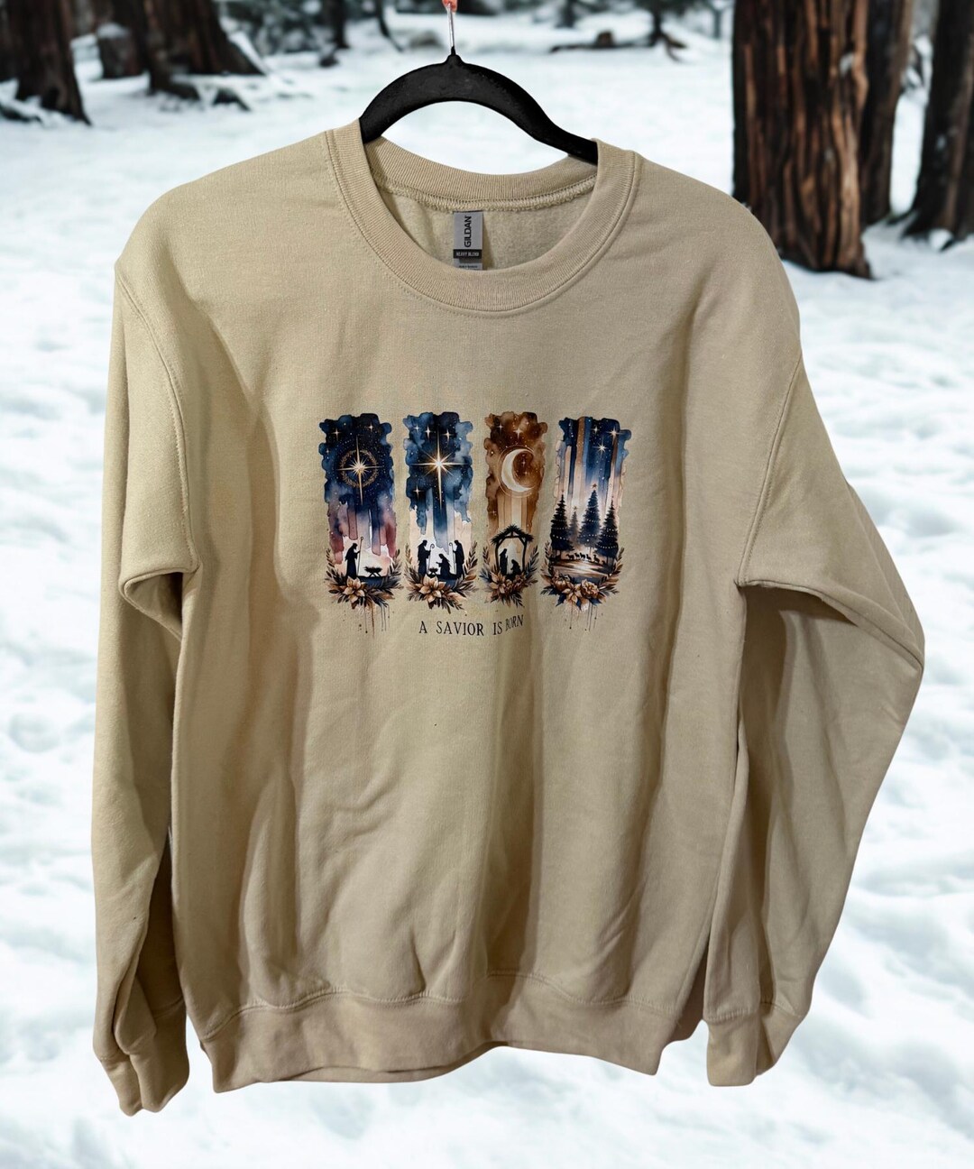 Nativity Scene Christmas Sweater, Religious Holiday Apparel (SMALL) - Etsy