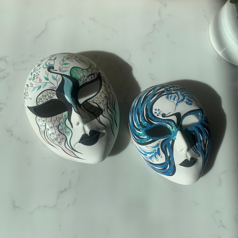 Venetian Style Wall Masks Signed by Artist Hand Painted - Etsy