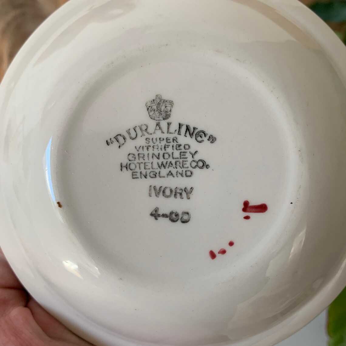 Vintage Restaurantware Saucer Duraline Super Vitrified | Etsy UK