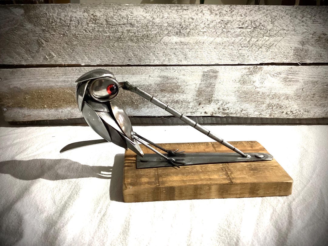 Cutlery Robin Pulling a Worm. - Etsy