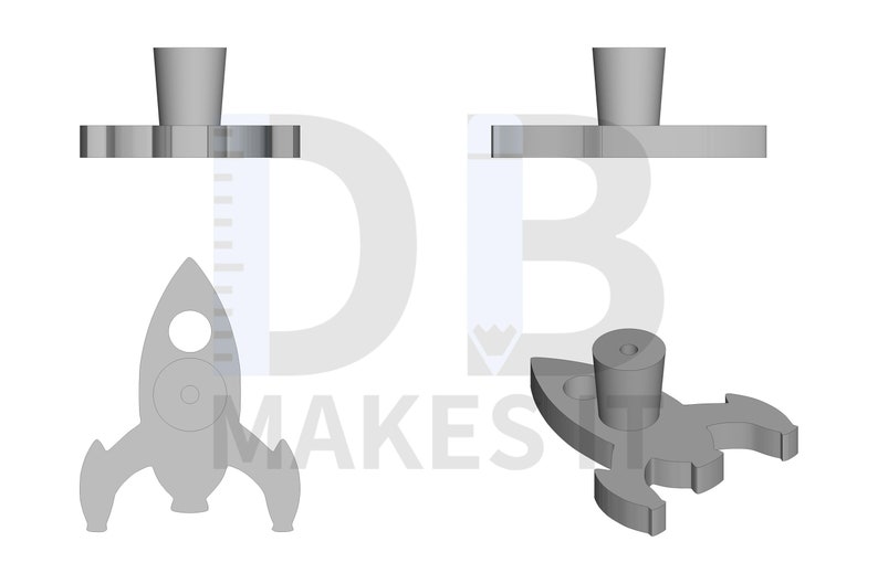 Retro Rocket Ship Drawer Knob Pull Kitchen Cabinet Knob - Etsy