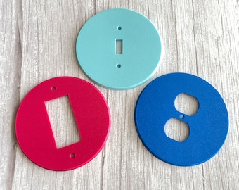 FLUX Painted Mid Century Modern Atomic Light Switch Outlet Cover Plate ...