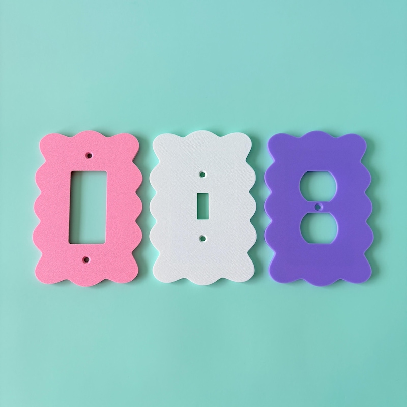 Scallop Outlet Plates - Etsy