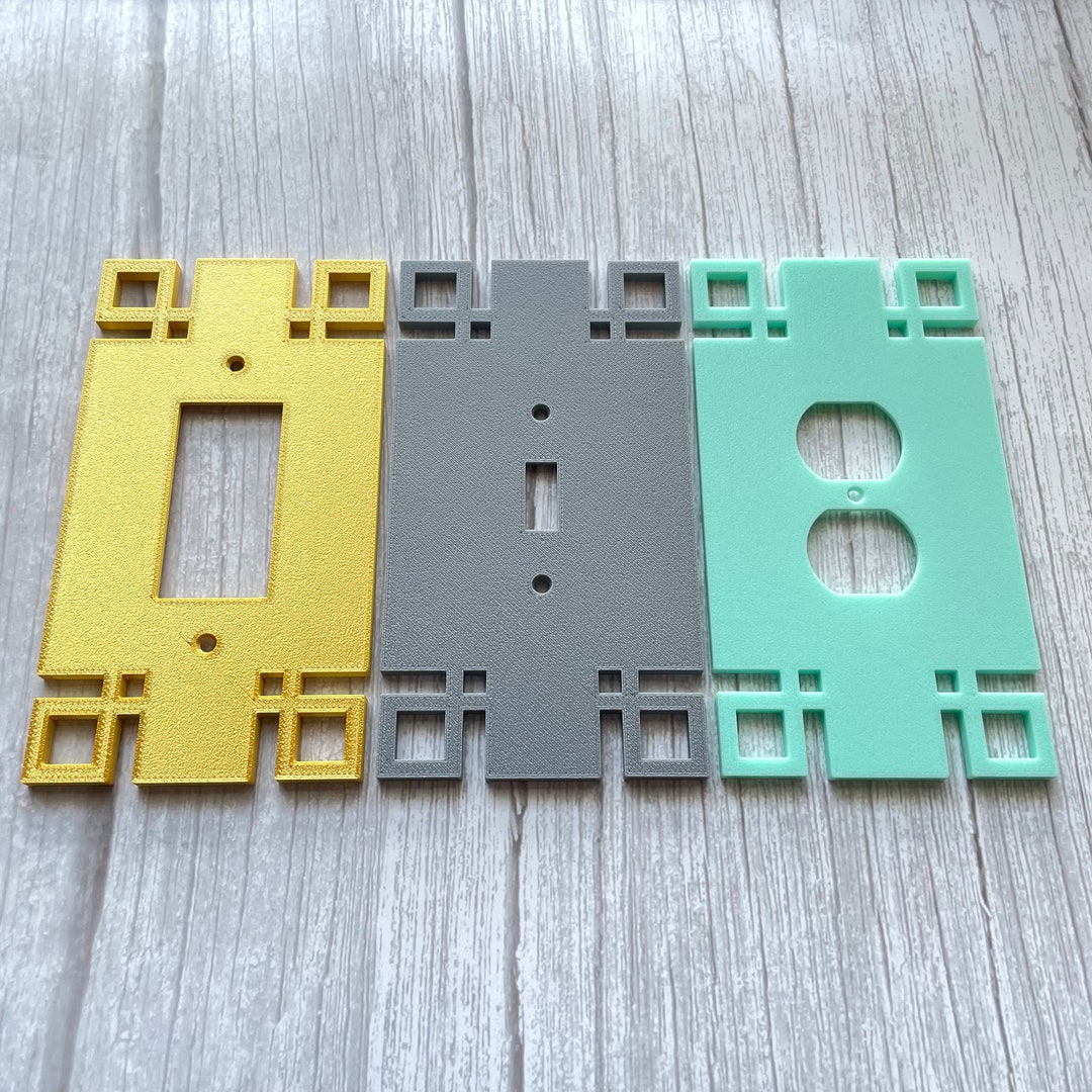 Art Deco 4 Mid-century Modern Switch Plate Cover Outlet - Etsy