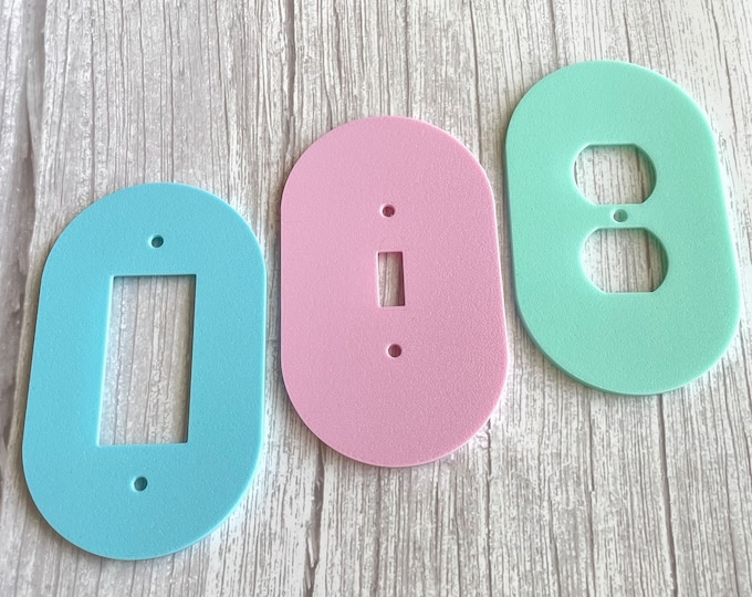Pink Aesthetic Cute Kawaii Light Switch Plate - Etsy