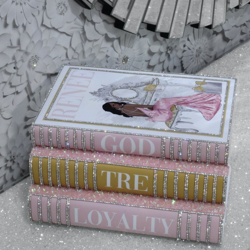 Bling Book Stack - Etsy