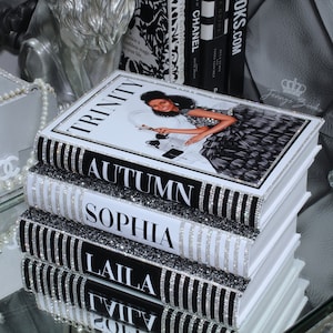 Glam Book Stack - Create Your Own Character - Black/white - Lots of ...