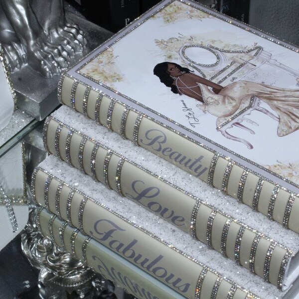 Bling Book Stack - Etsy