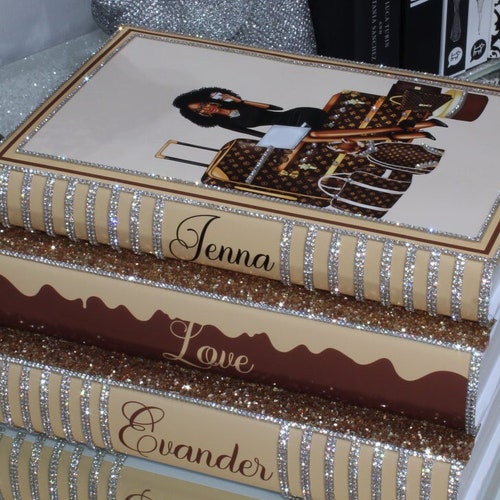 Black Queen Luxury Bling Glam Book Stack Stack of 3 - Etsy