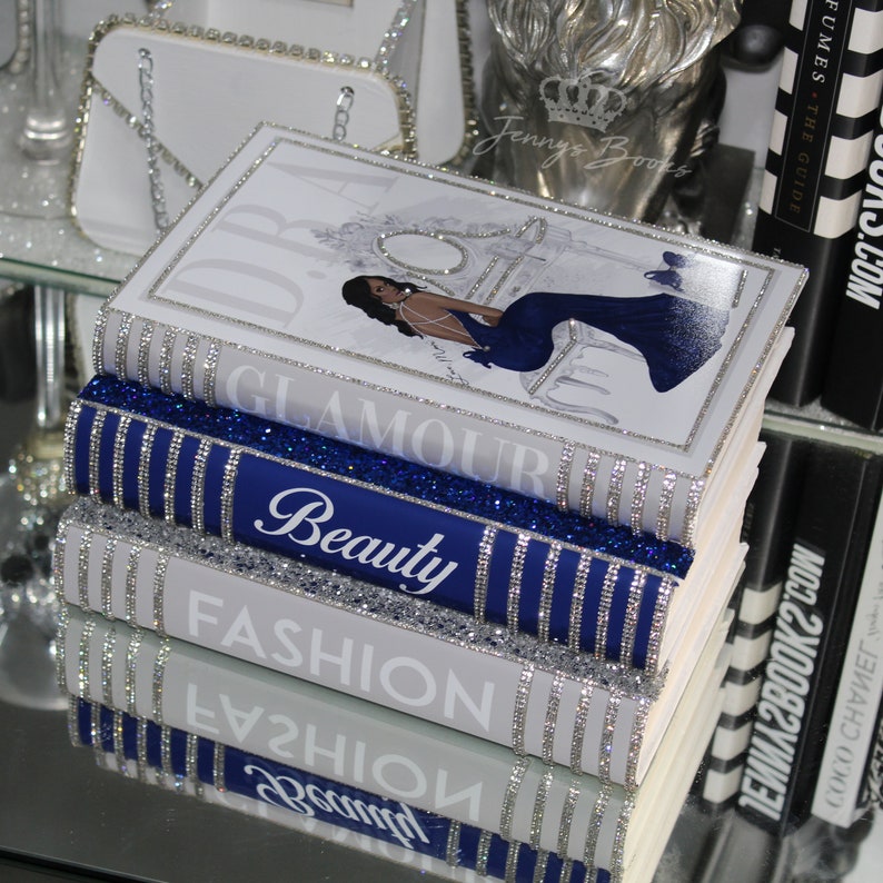 Bling Decor Book Stack Custom Made Bling Books Stack of 3 | Etsy