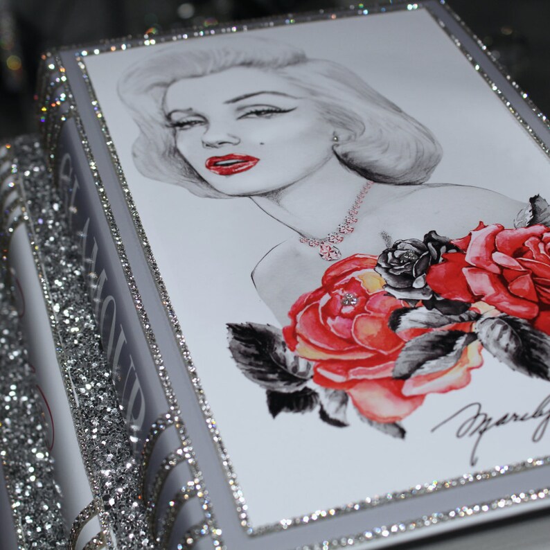 Marilyn Monroe Glam Books Custom Made Stack of 3 Bling - Etsy
