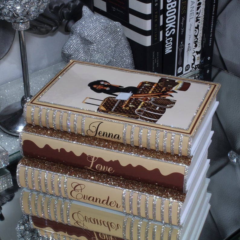 Luxury Bling Book Stack Custom Made Bling Books Stack of 3 - Etsy