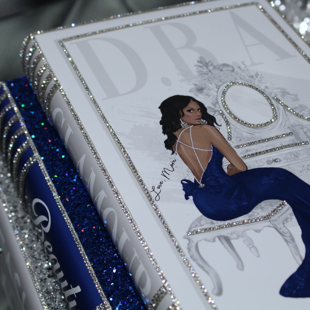 Bling Decor Book Stack Custom Made Bling Books Stack of 3 - Etsy