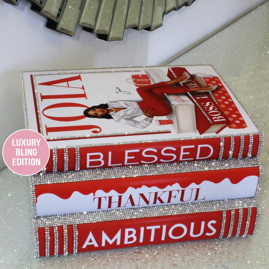 NEW *EXTRA BLING* - Boss Babe Glam Book Stack - Create Your Own ...