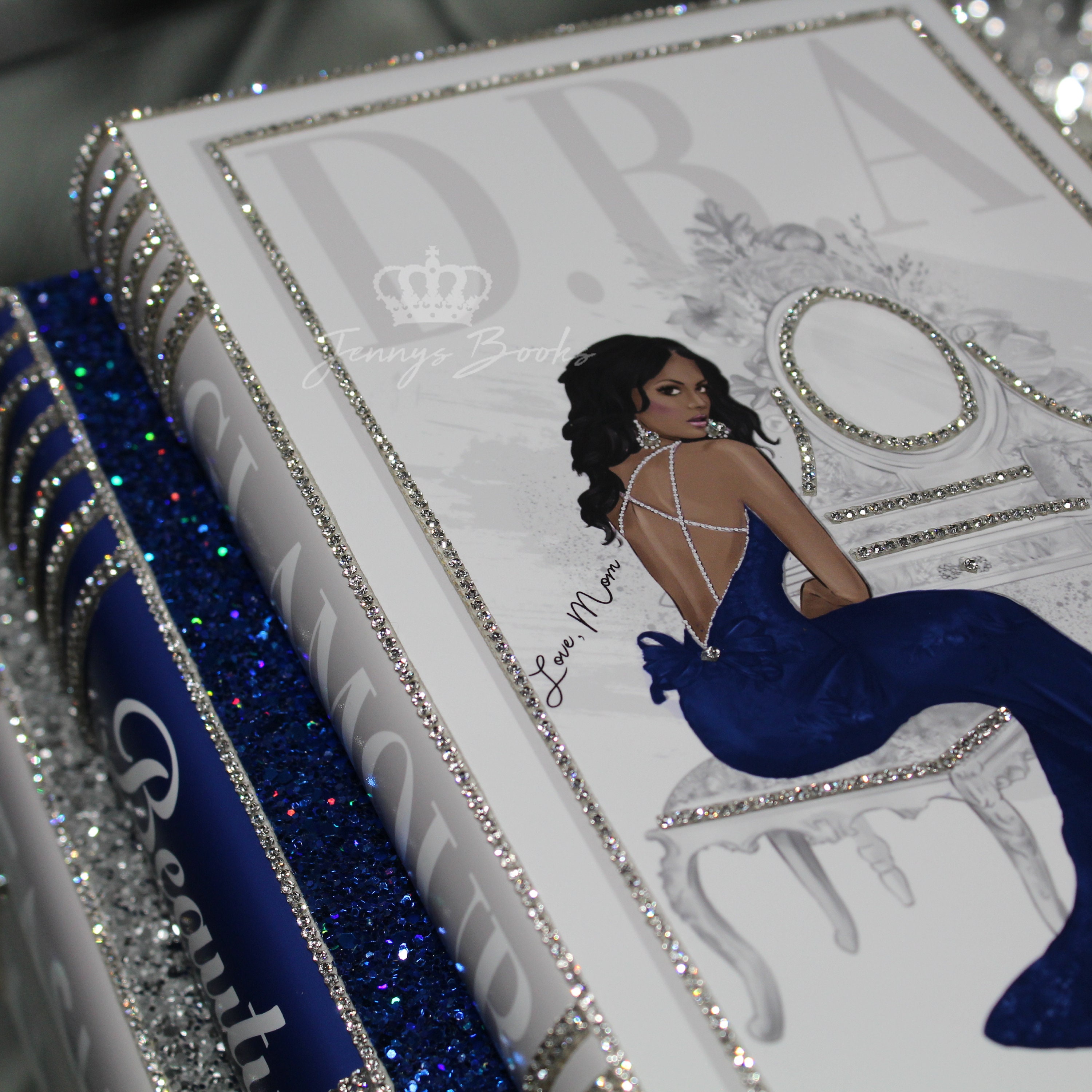 Bling Decor Book Stack Custom Made Bling Books Stack of 3 | Etsy