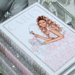 Glam Book Stack - Create Your Own Character - Pink/grey - Lots of ...