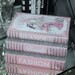 Floral Girly Glam Bling Books Pink Silver Glitter Stack of 3 Custom ...