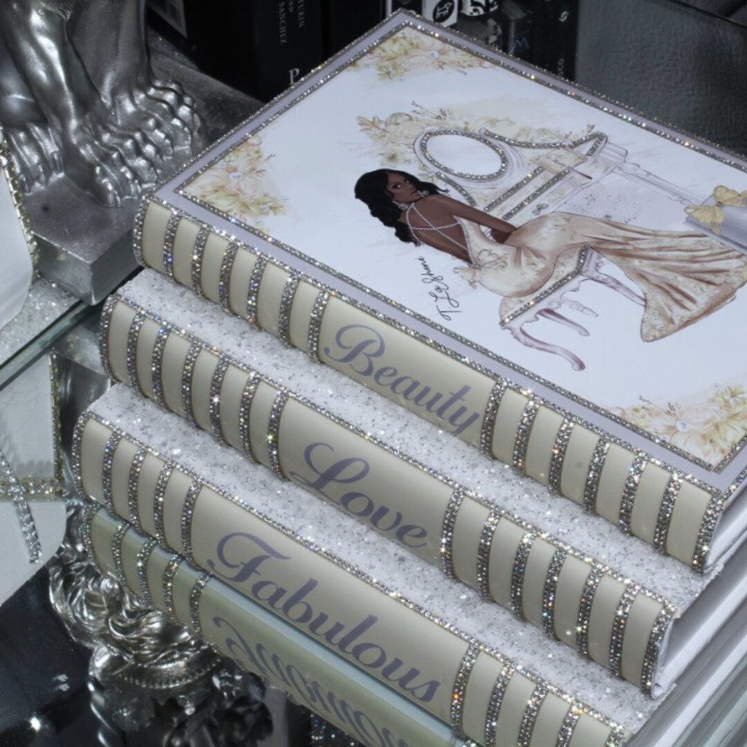 Bling Books - Custom Made and Personalised Stack of 3 Decor Books ...