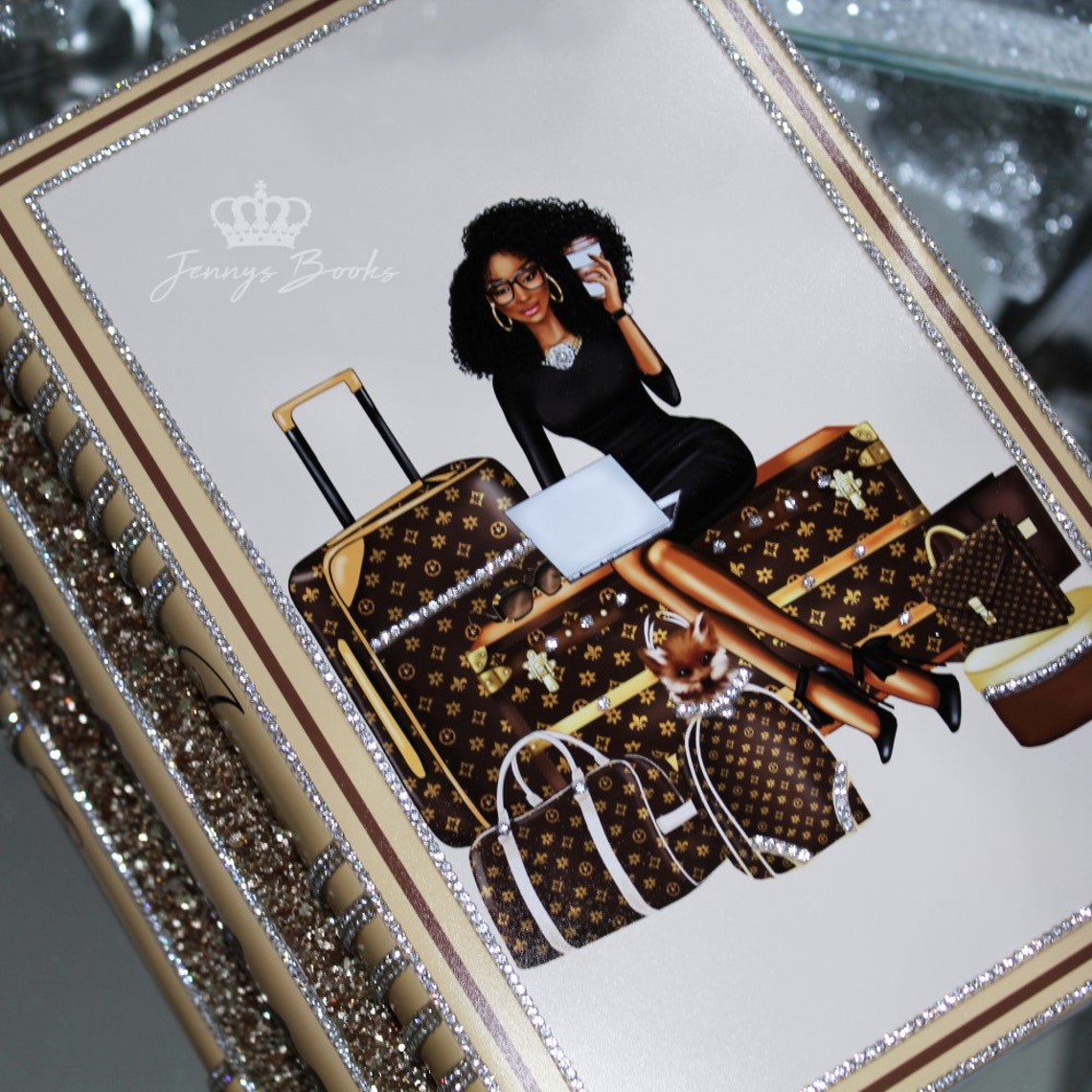 Luxury Bling Book Stack Custom Made Bling Books Stack of 3 - Etsy