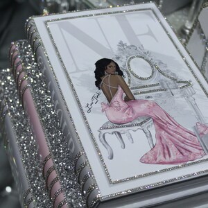 Bling Decor Glam Book Stack- Custom Made Bling Books - Stack of 3 ...