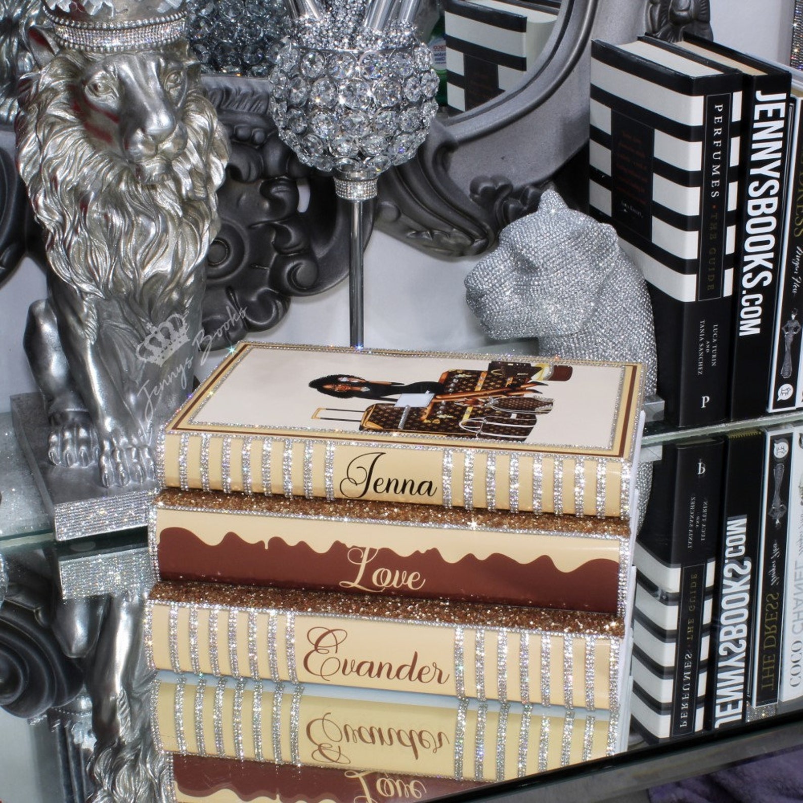 Luxury Bling Book Stack Custom Made Bling Books Stack of 3 - Etsy