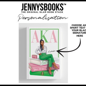 AKA Sorority - Alpha Kappa Alpha 1908 - Custom Made Bling Glam Books ...