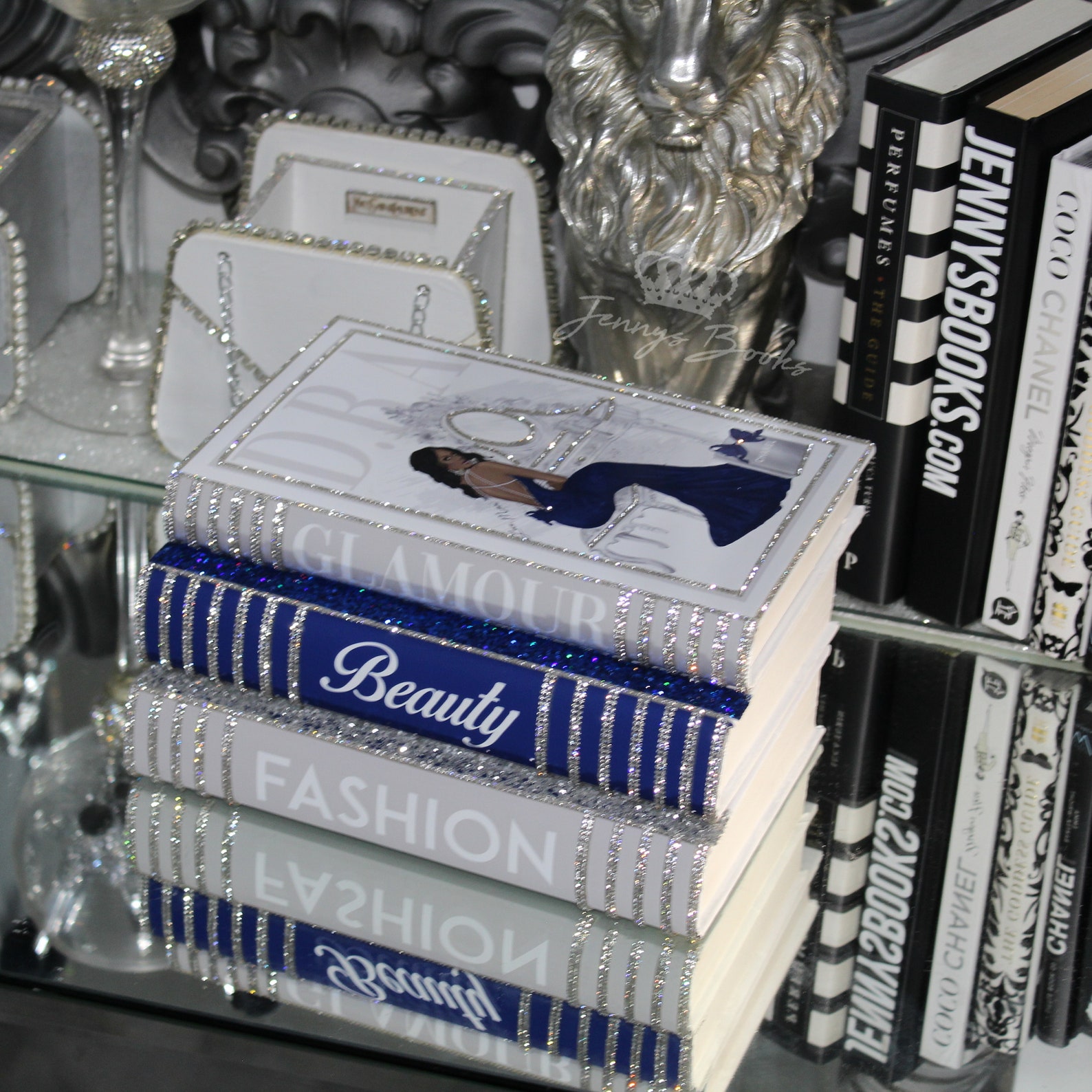 Bling Decor Book Stack Custom Made Bling Books Stack of 3 | Etsy