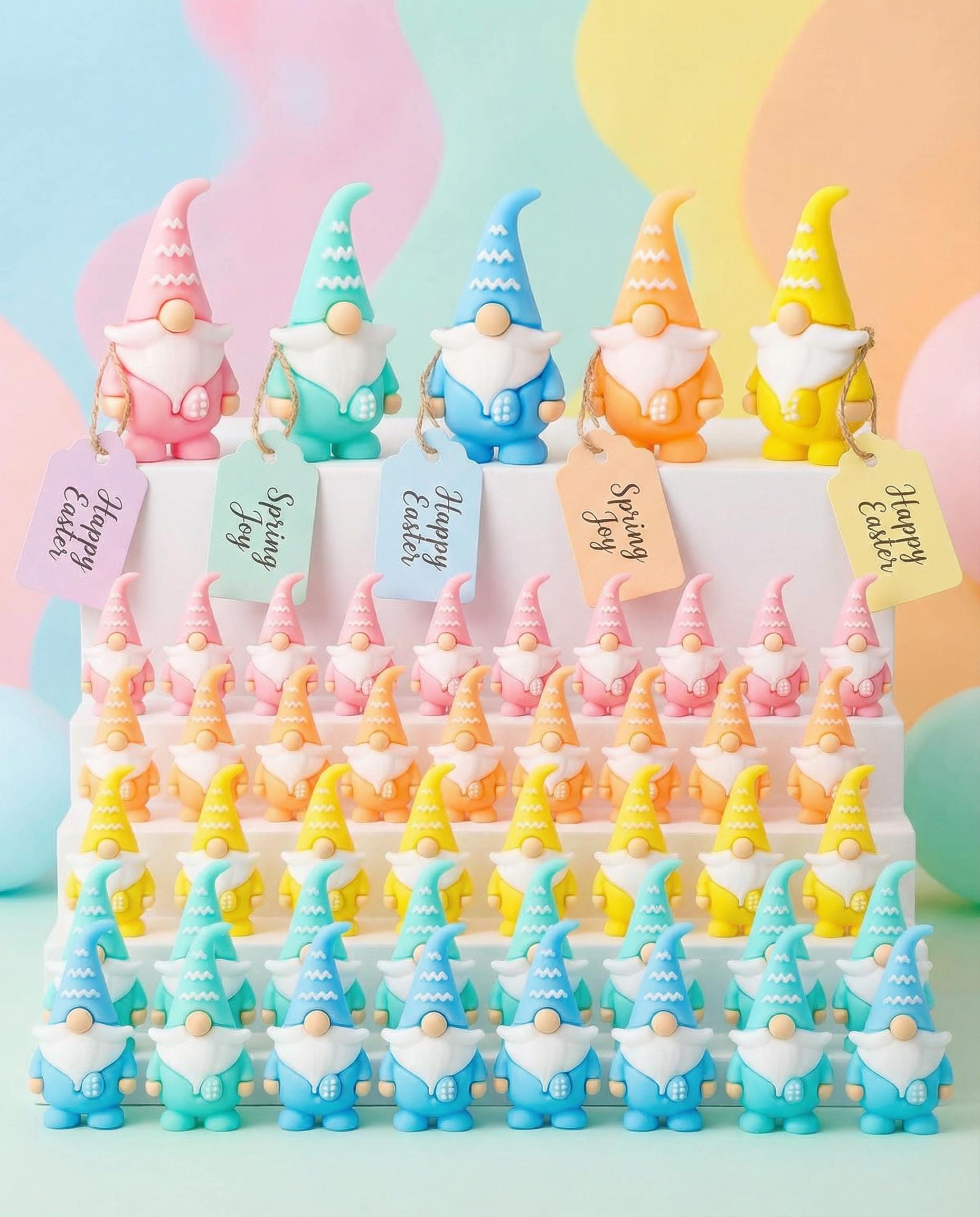 Mini Easter Gnomes With Custom Tags, Magnet or Suction Cup - Etsy