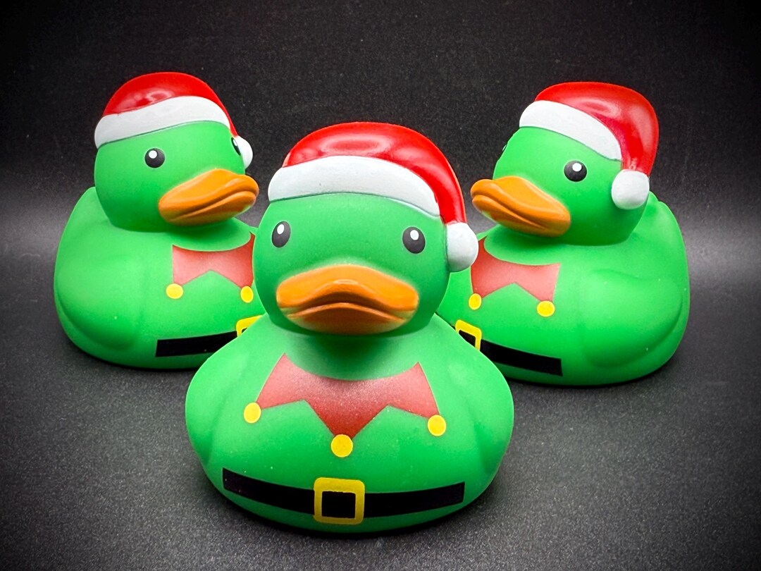 Limited Edition 2.5” Christmas Elf Rubber Duck – Holiday Duck – Custom ...
