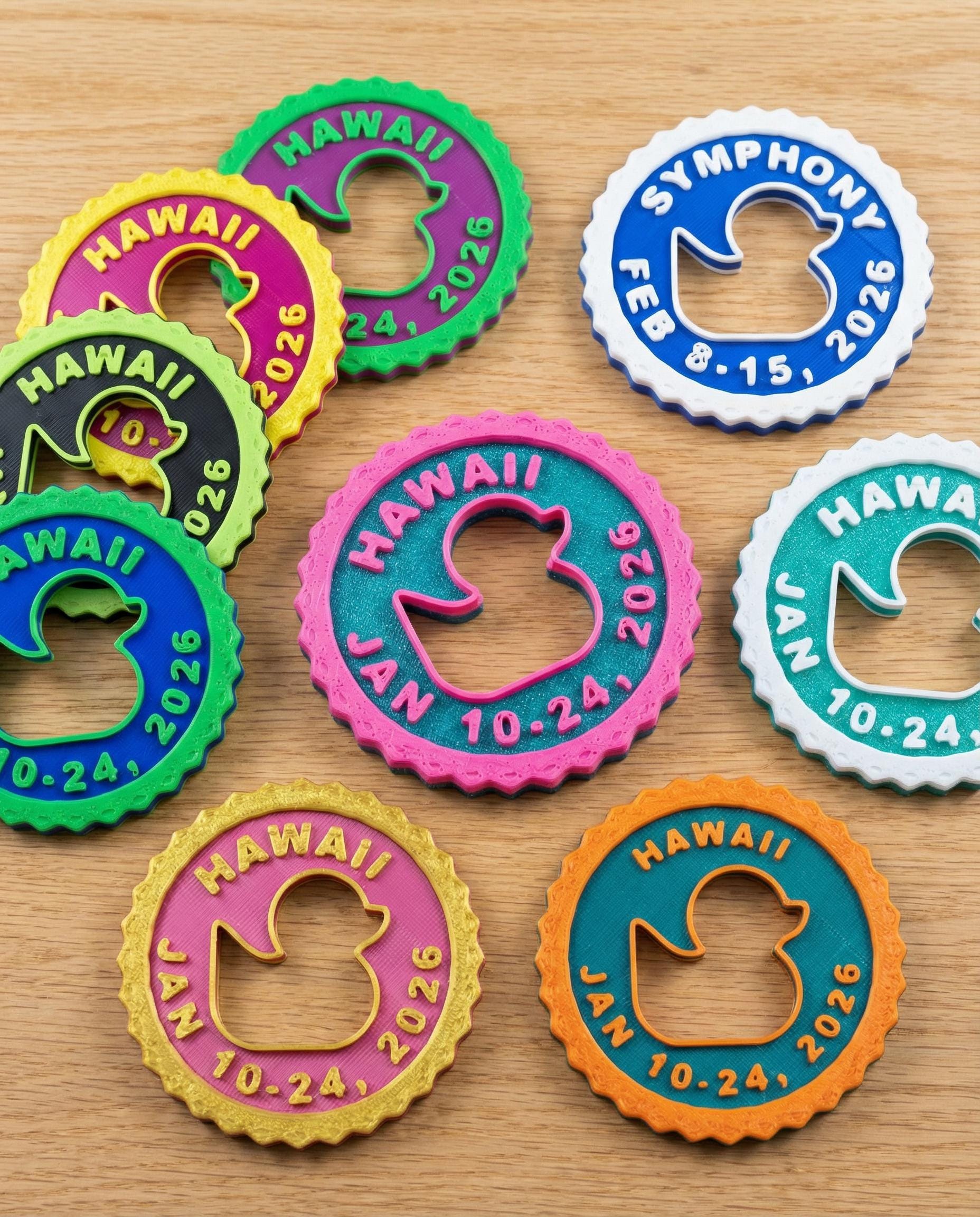 UPGRADED 2” Magnetic Duck Coins for Cruise: Pick Your Colors! - Etsy