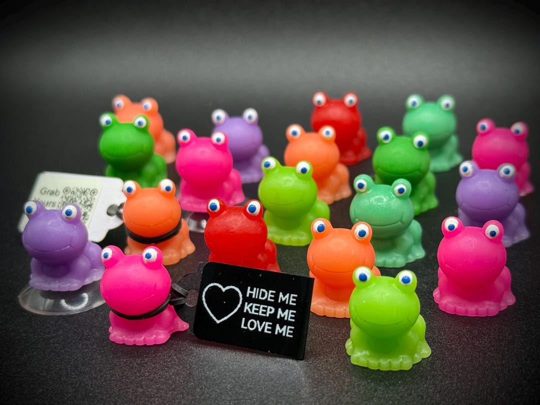 Bright Color Mini Frogs, Frog a Ford, Free Custim Tag, Optional Magnet ...