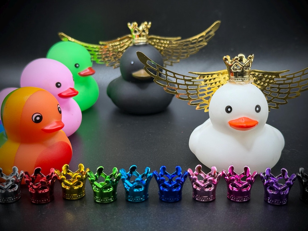 Gold Winged Angel Duck – Customizable Rubber Cruise Duck (custom Tag ...