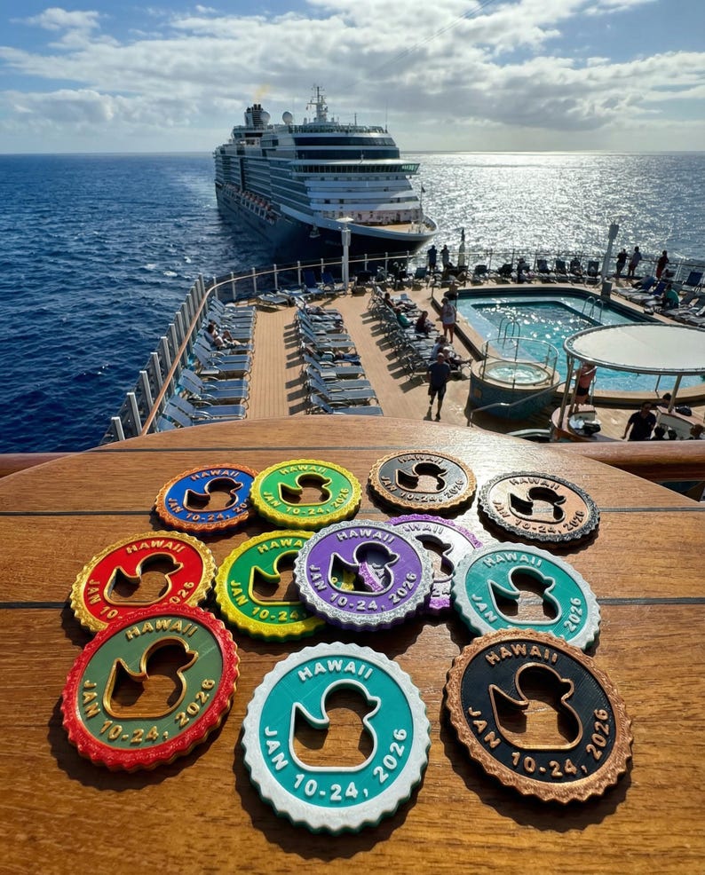 UPGRADED 2” Magnetic Duck Coins for Cruise: Pick Your Colors! - Etsy