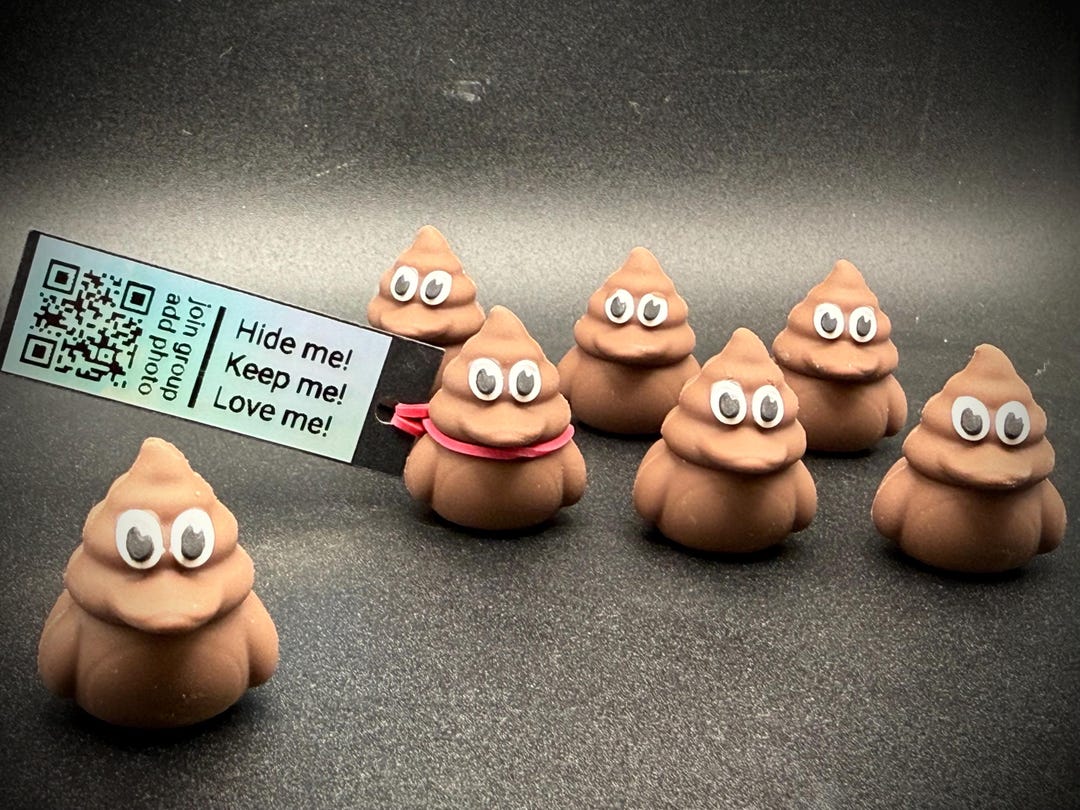 Colorful Poop Emoji Ducks – Custom Tags, Magnet or Suction Cup - Etsy