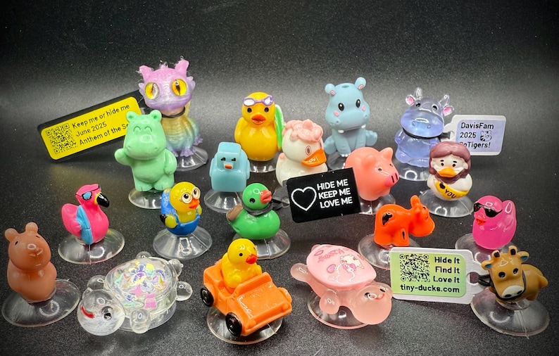 Colorful Poop Emoji Ducks – Custom Tags, Magnet or Suction Cup - Etsy