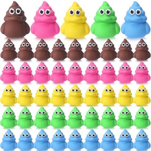 Colorful Poop Emoji Ducks – Custom Tags, Magnet or Suction Cup - Etsy