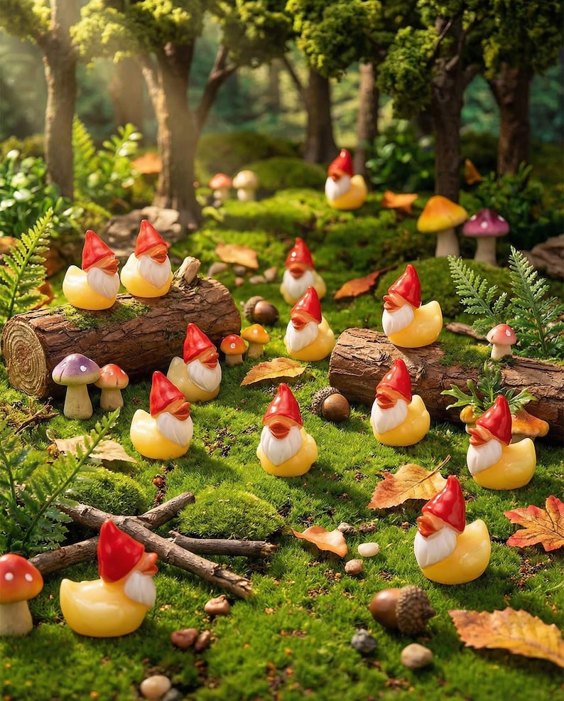 Mini Gnome Ducks With Custom Tags (magnets or Suction Cups) - Etsy