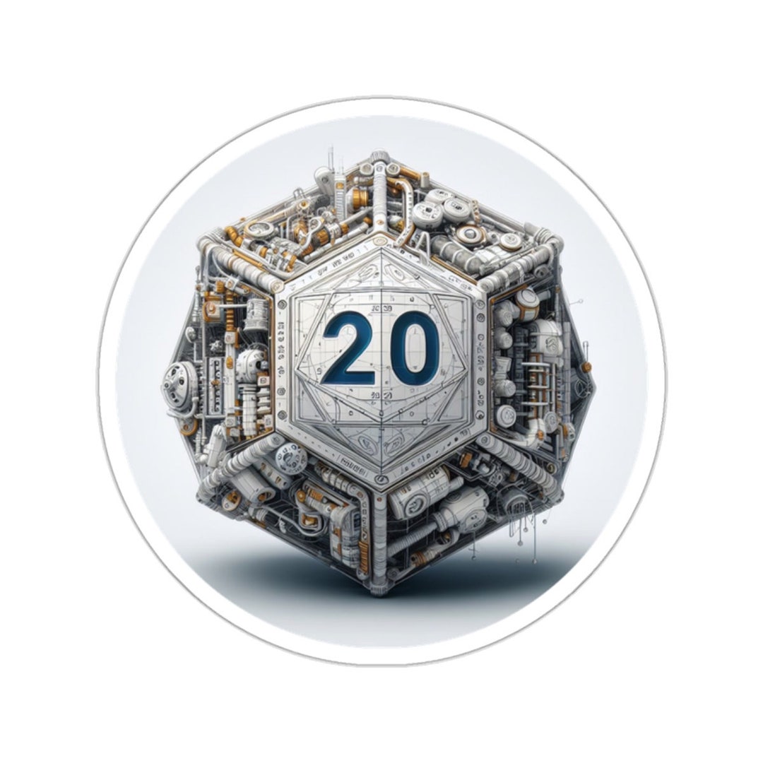 D20 Diagram Sticker - Etsy