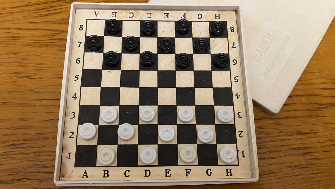 Small Soviet Vintage Travel Checkers USSR for Gift or Collectors ...