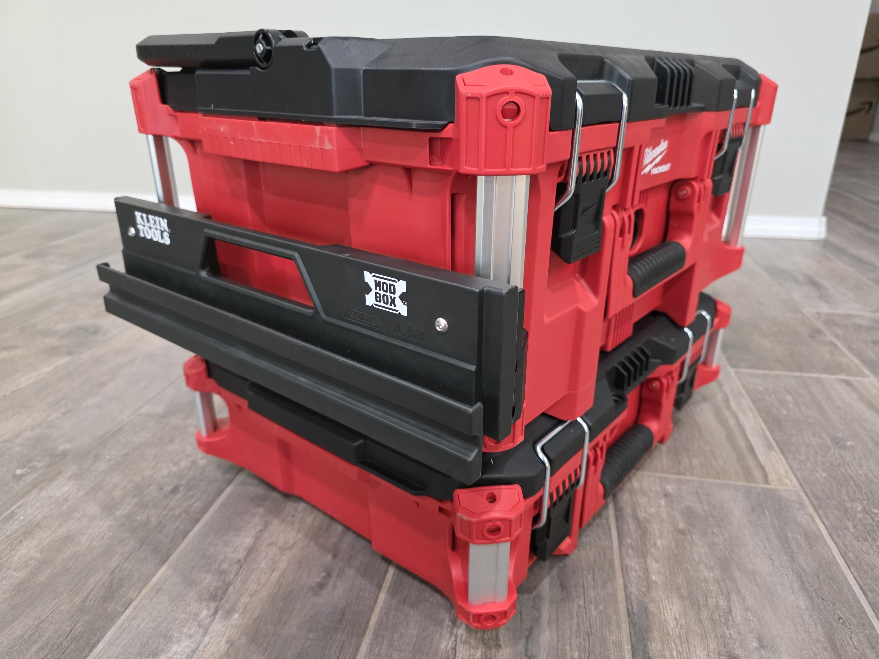 Milwaukee Packout to Klein Modbox Rail Adapter Tool Storage Connector ...