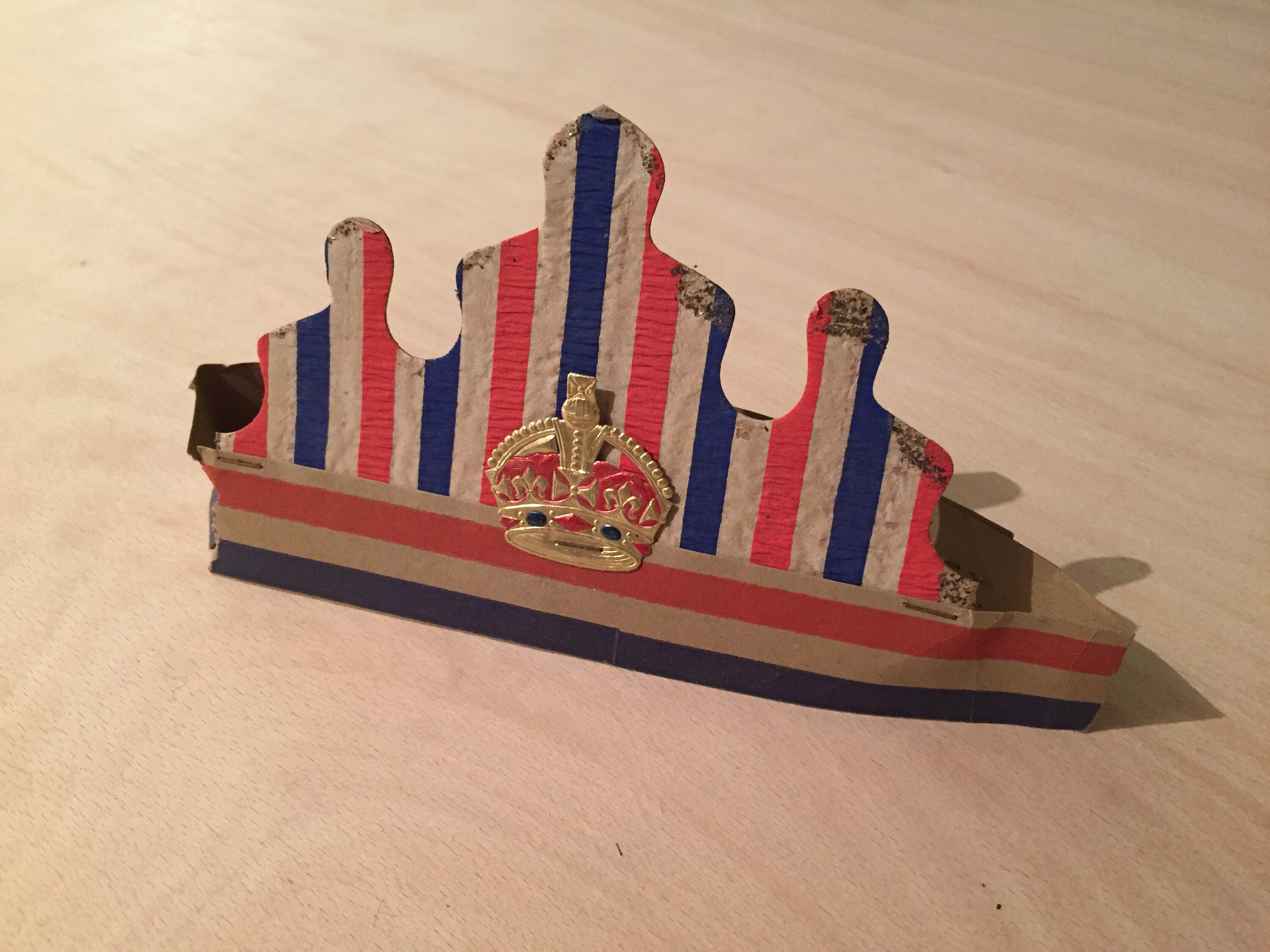 Vintage British Paper Crown With Royal Appliques - Etsy